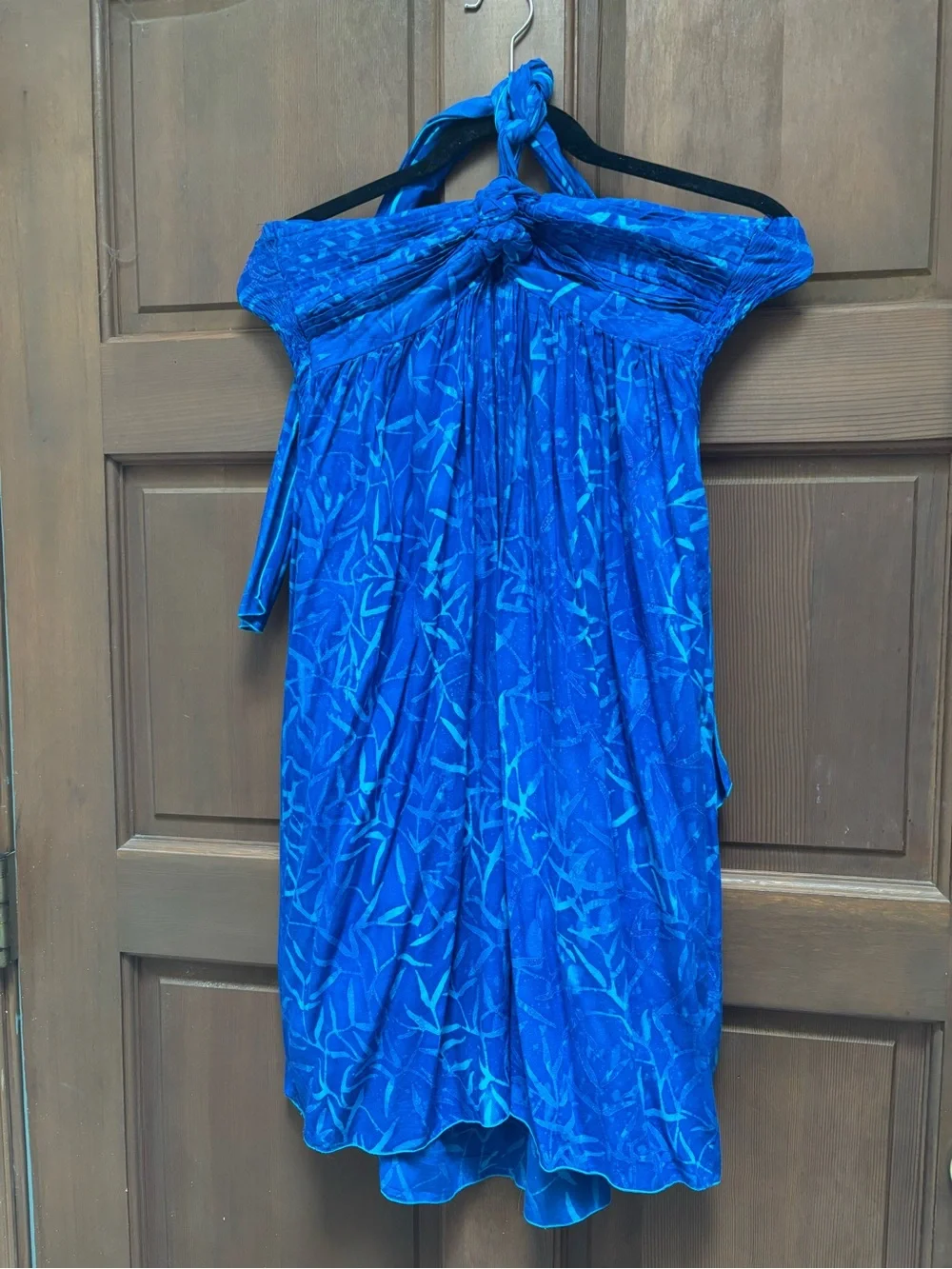 Dresses | Blue Halter Summer Dress Womens Casual Beach Dress One Size ...